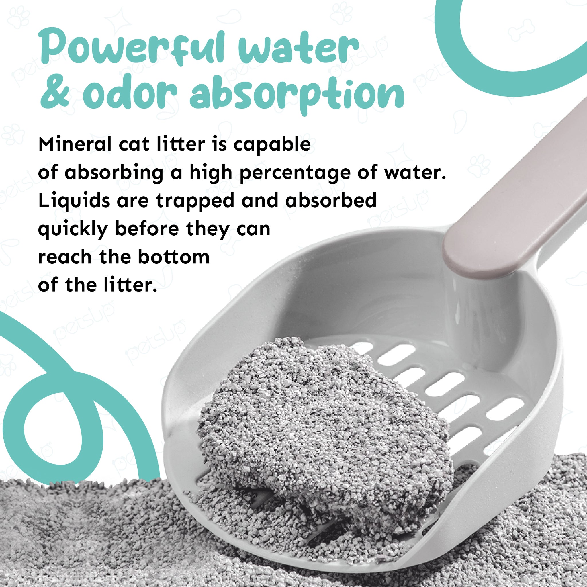 Petsup Mineral Cat Litter Sand 3 Kgs Odor Control High Absorbent