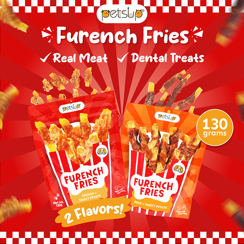 Petsup Furench Fries 130g - Chicken Duck Sweet Potato - Real Meat Dog
